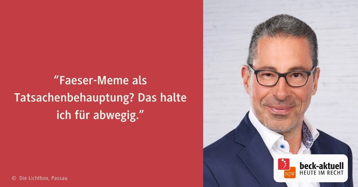 Bewährungsstrafe für Faeser-Meme: "Es geht darum, eine politische ...