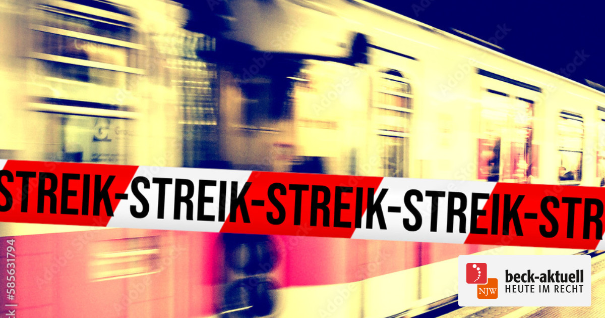 ArbG: Lokführergewerkschaft GDL darf streiken