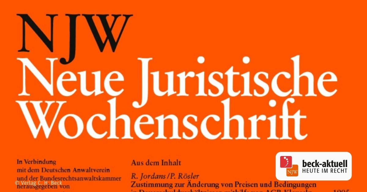 In eigener Sache: BPatG muss nochmal übers NJW-Orange entscheiden